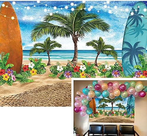 Amazon.com : Summer Beach Bar Backdrop 10x8ft Tropical Hawaiian Seaside ...