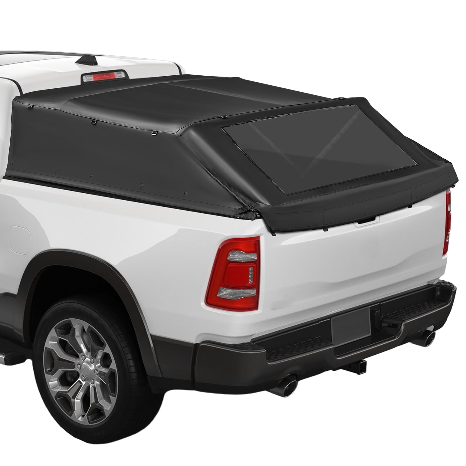 Amazon.com: JOYTUTUS Truck Bed Soft Topper Compatible with 2019-2024 ...