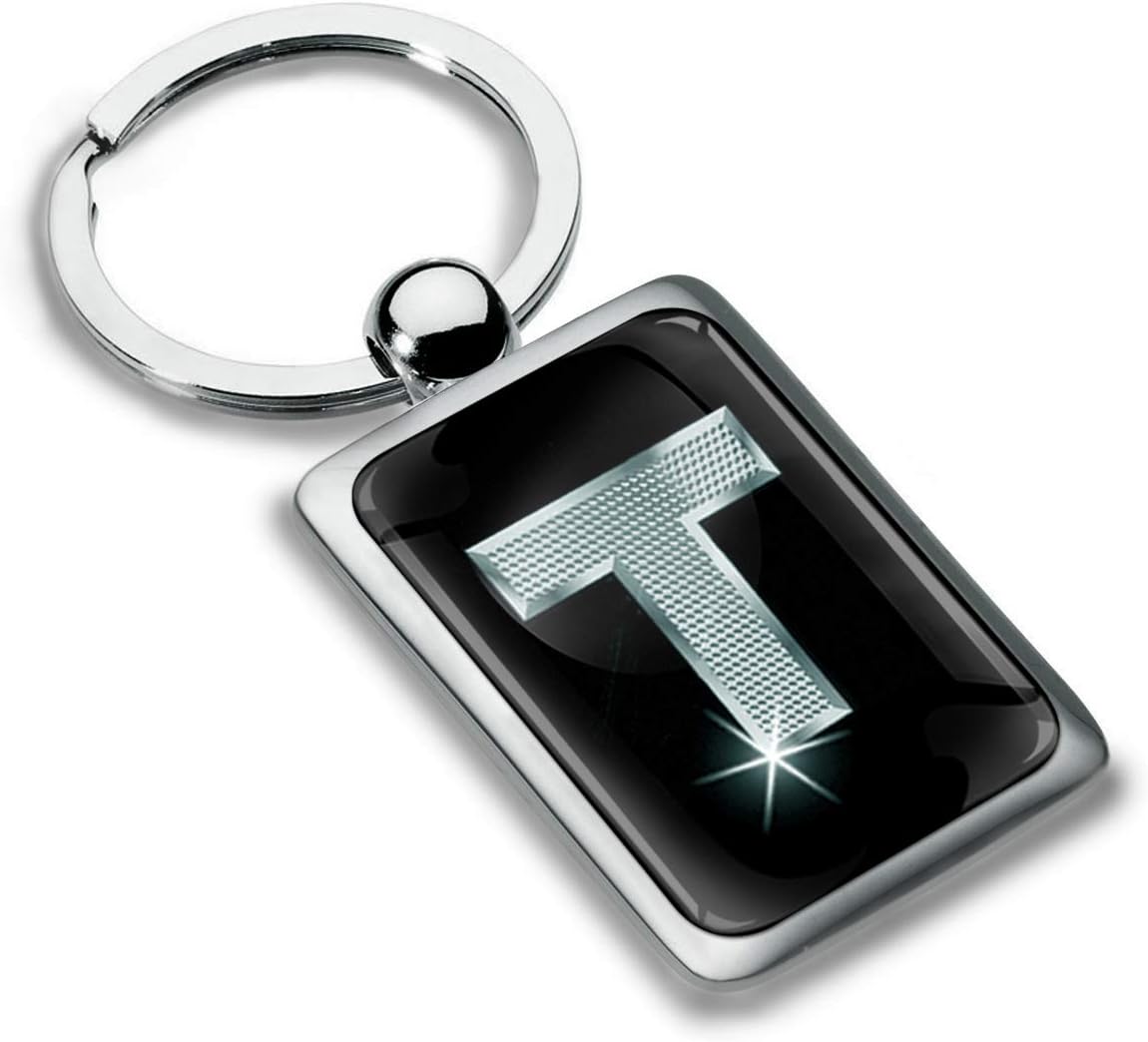 Amazon.com: Initial Keychain A to Z Trendy Chain Alphabet Name Womens ...