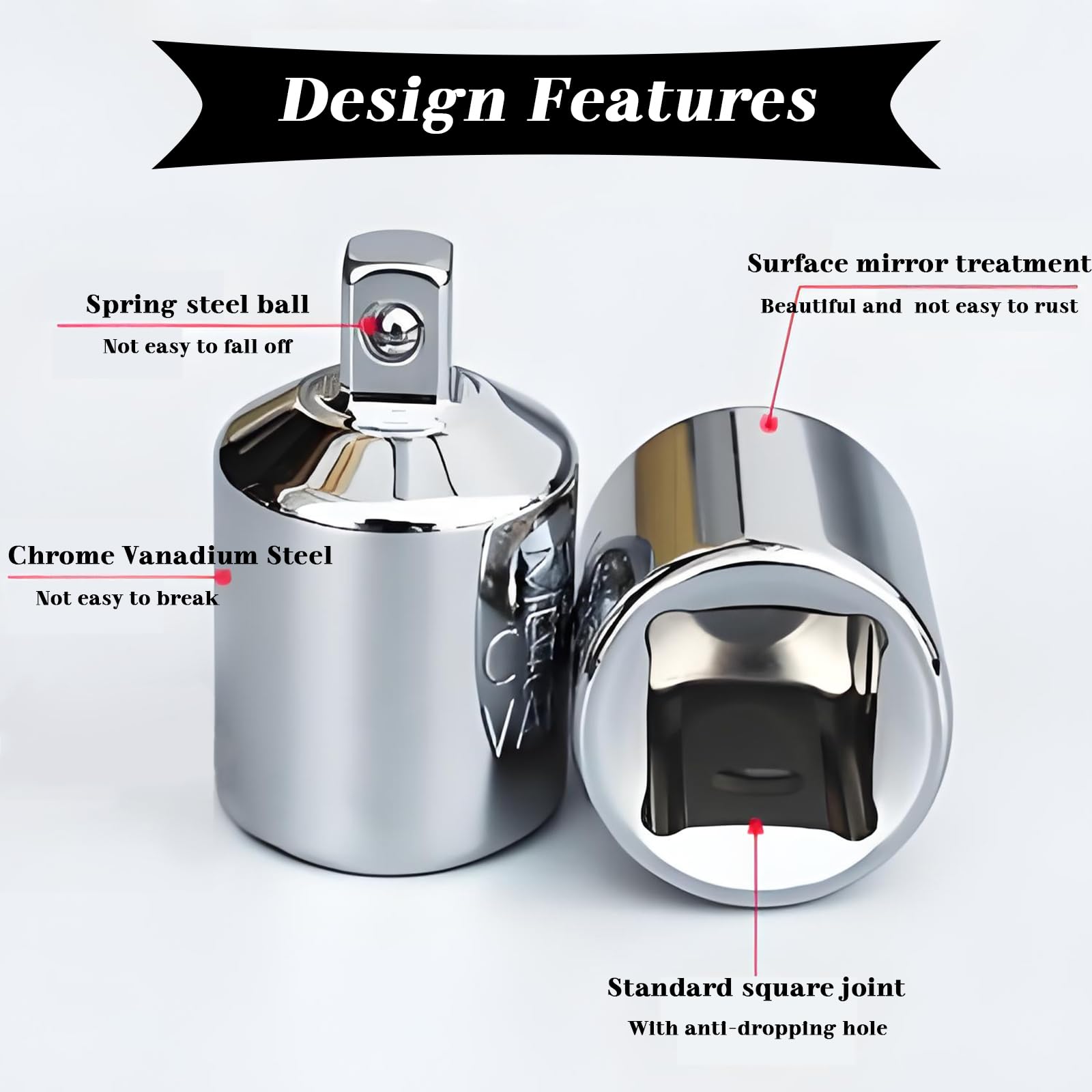 Snapklik.com : 4 PCS Socket Adapter Set, 3/8 To 1/2 Socket Adapter, 3/8 ...