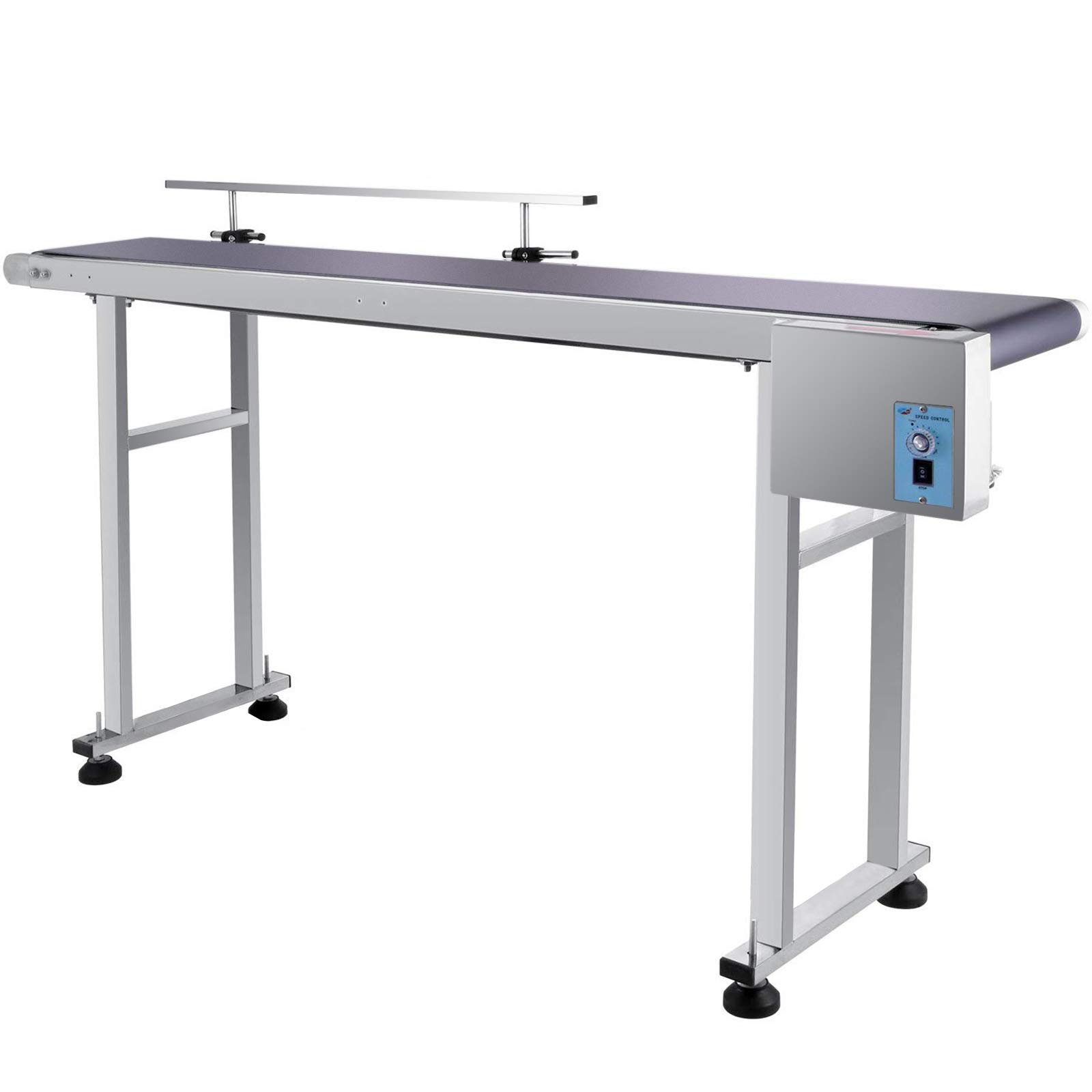 Buy VEVOR PVC Belt Conveyor 59Inch Length, Electric PVC Conveyor 7.8 ...