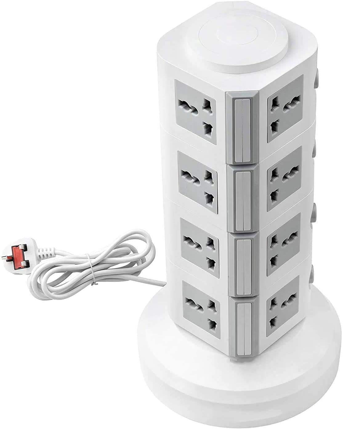 Buy Ntech 220V Universal Vertical Multi Socket Tower Extension ...