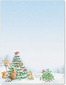Amazon.com : Paperdirect Forest Friends Holiday Christmas Winter Theme ...