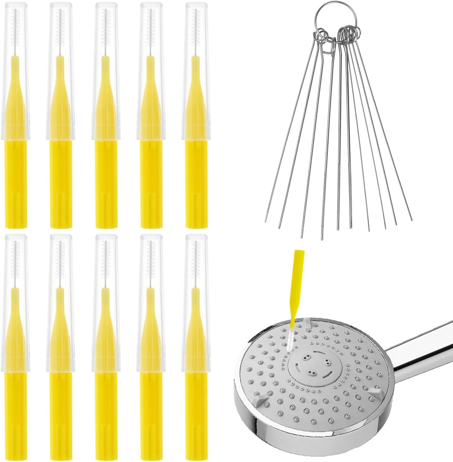 10pcs Shower Head Cleaning Brush, Gap Hole Anti-Clogging Cleaning Brush ...