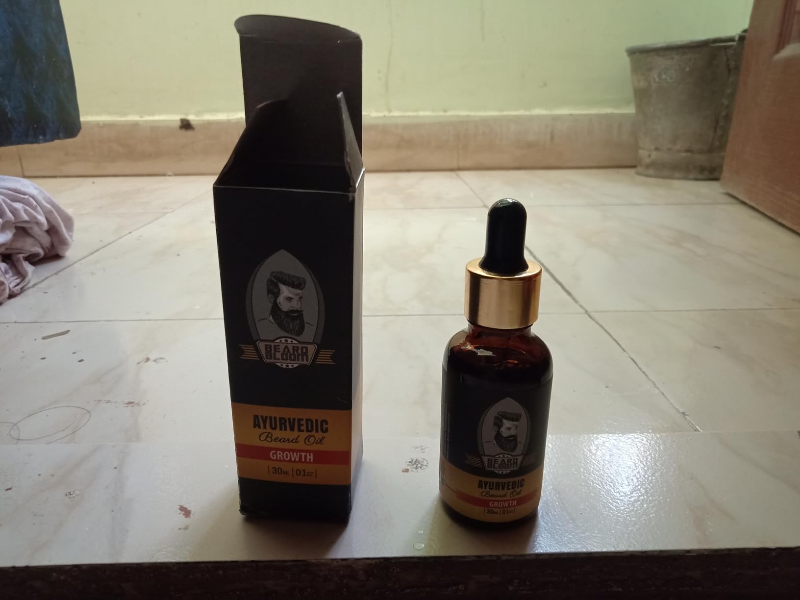 Beard Bloom Ayurvedic Beard Growth Oil - Natural Patch Filler, Length ...
