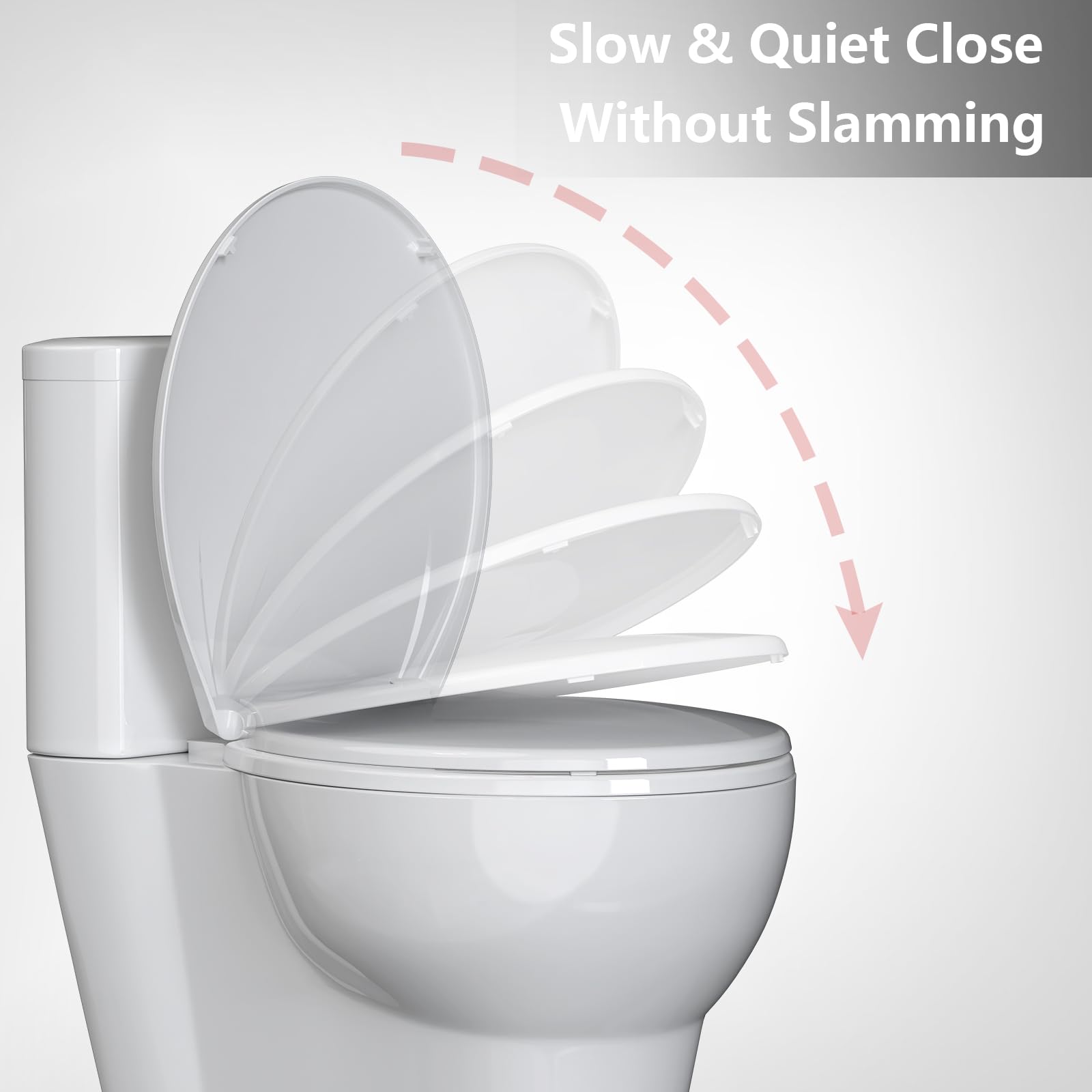 Snapklik.com : Toilet Seat Round, Soft Close Toilet Seat, Toilet Lid ...