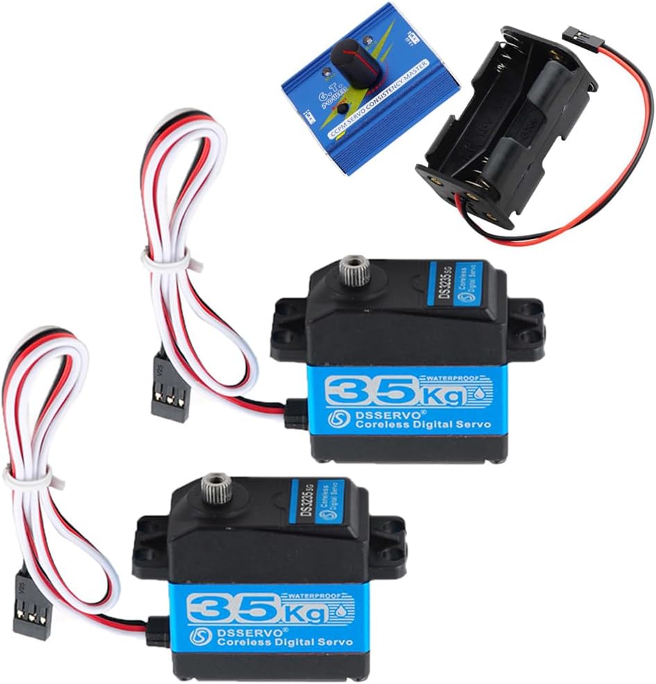 Amazon.com: 3CH ESC Servo Tester + 4 Cell AA Battery Holder Case + 35kg ...