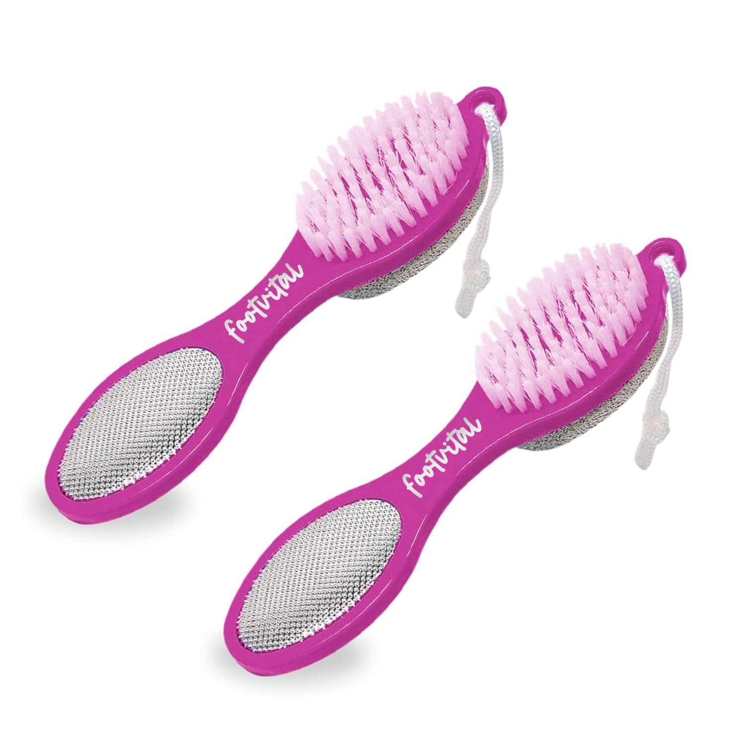 Footvital 4 in 1 Pedicure Tool for Rough & Dry Feet Dual-Sided with ...