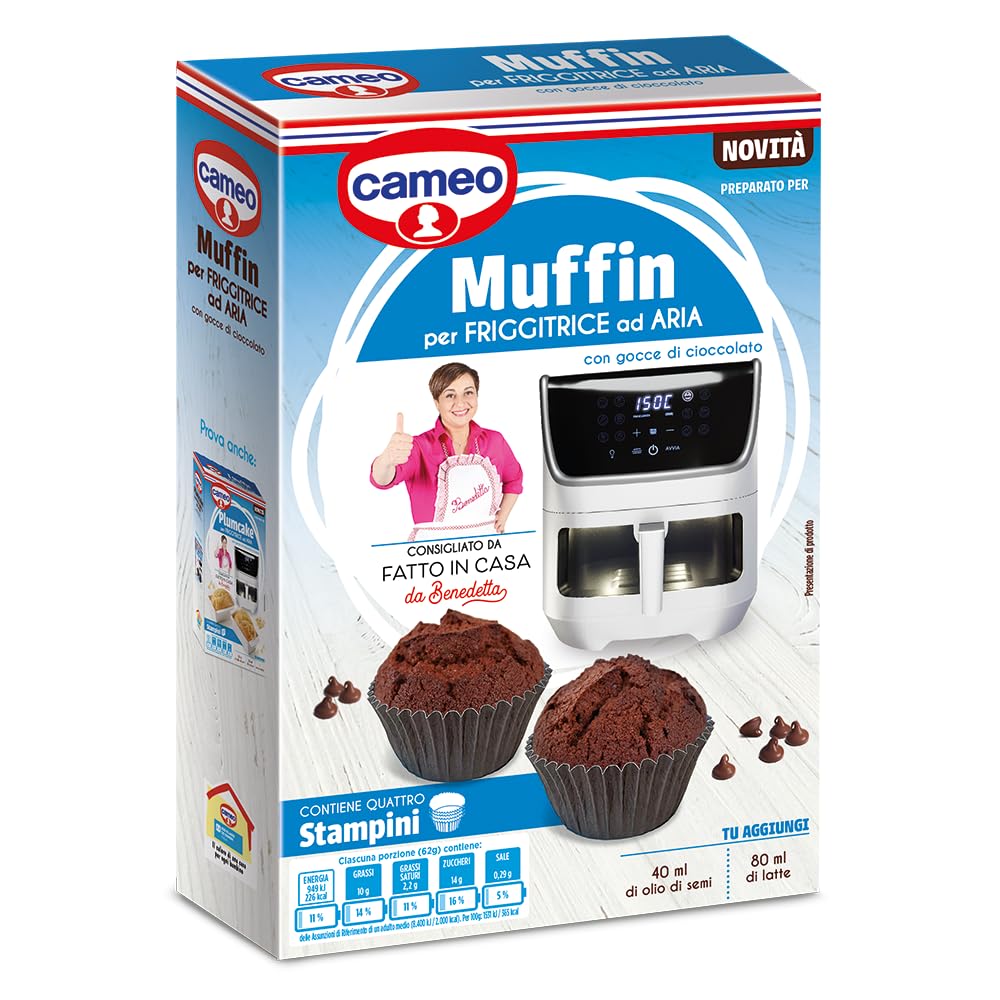 Cameo Kit Muffin per Friggitrice ad Aria con Gocce di Cioccolato ...