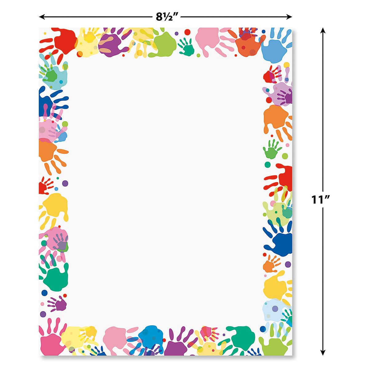 Handprints Border Page 29 | Handprint Border Images Free Download On