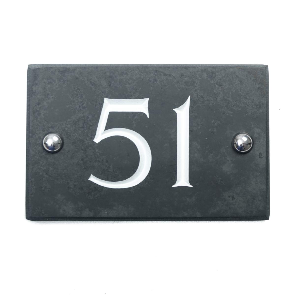 Slate Engraved House Number 51 : Amazon.co.uk: DIY & Tools