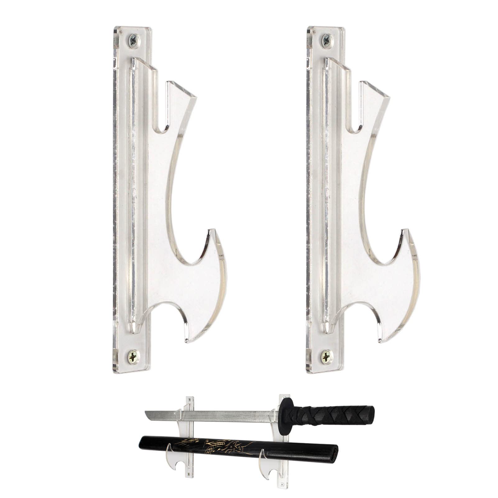 Buy Wall katana wall Holder acrylic lightsaber Display Rack Samurai ...