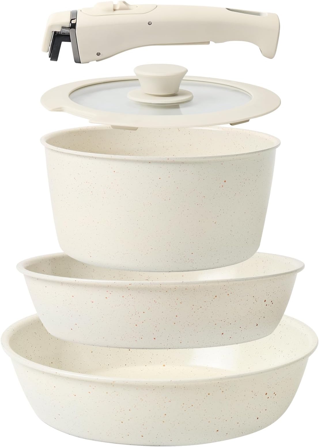 Amazon.com: Chef Power Ceramic Nonstick Cookware Set 5 Piece with ...
