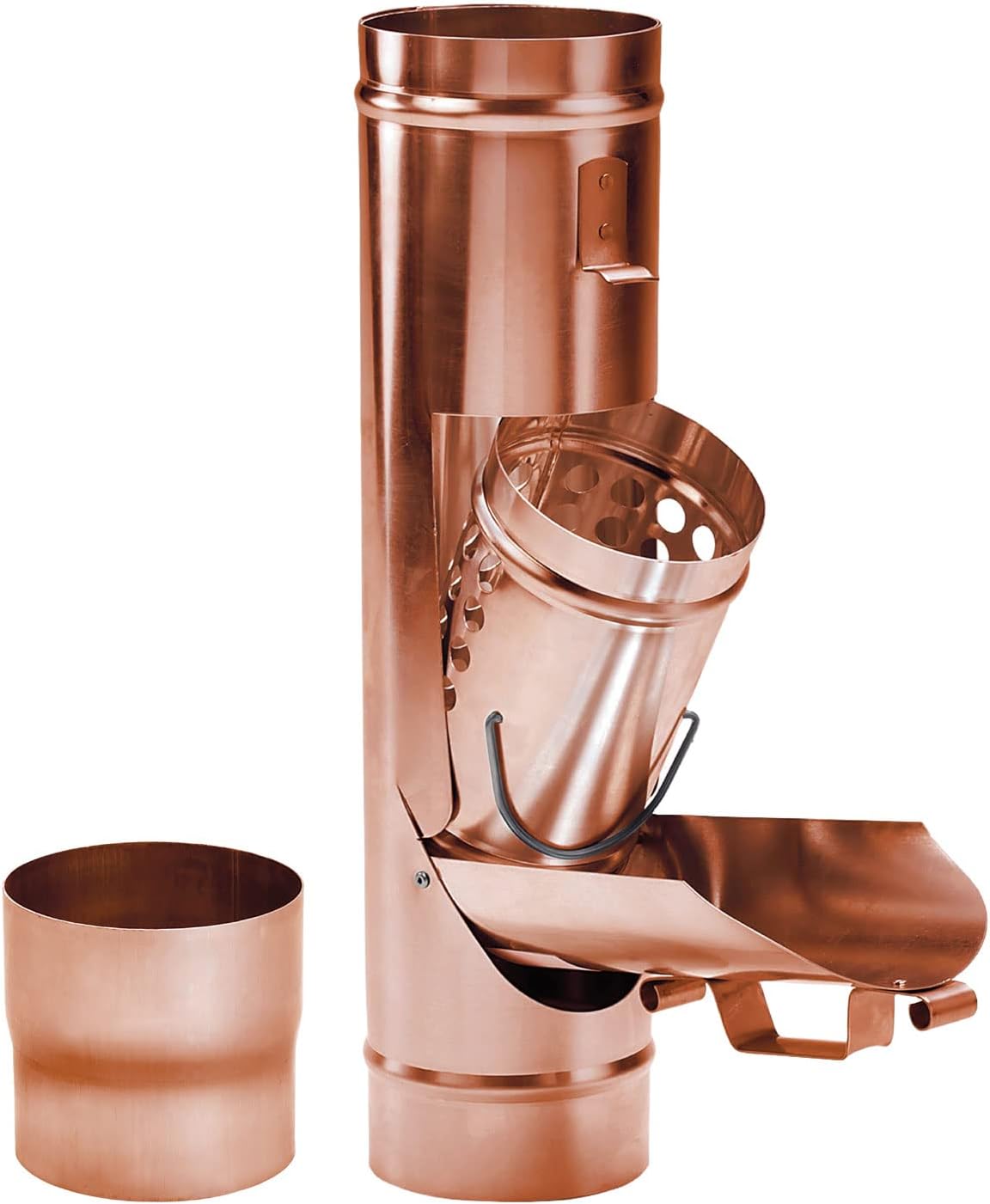 Laubsammler Kupfer mit Korb DN 100 inkl. Adapter Regenwasserfilter ...