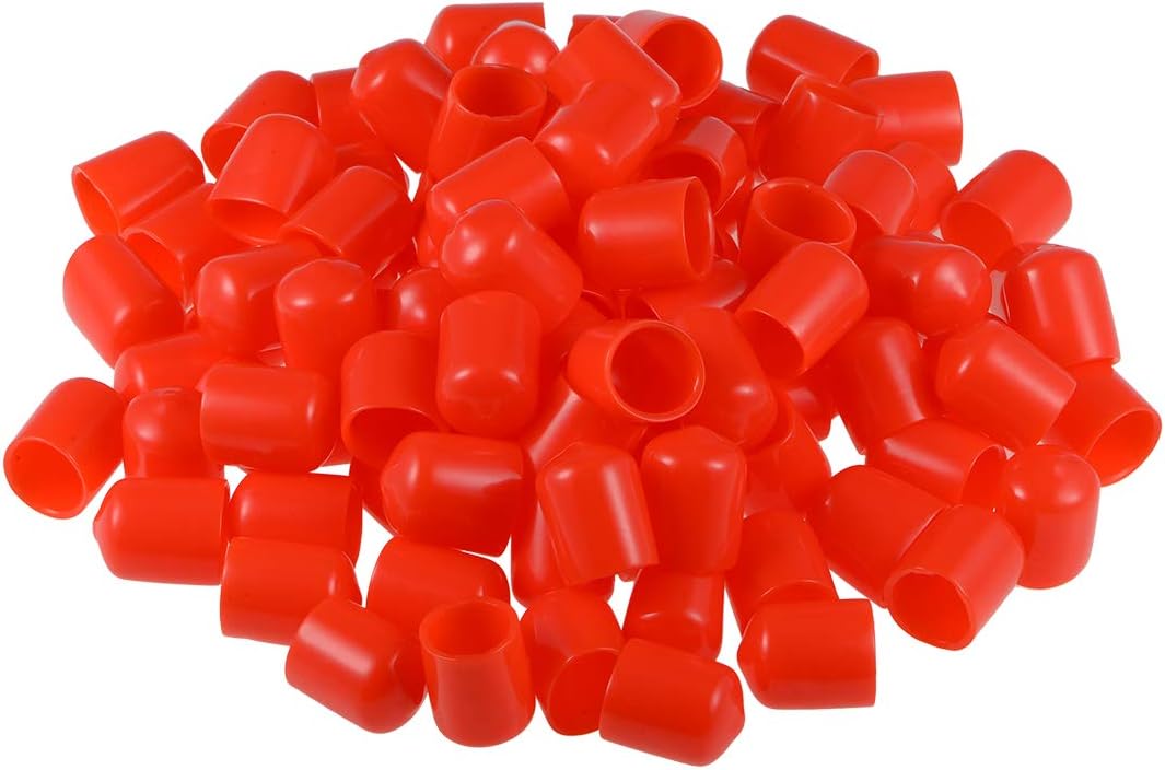 Amazon.com: uxcell 100pcs Rubber End Caps 14mm ID Vinyl Round Tube Bolt ...