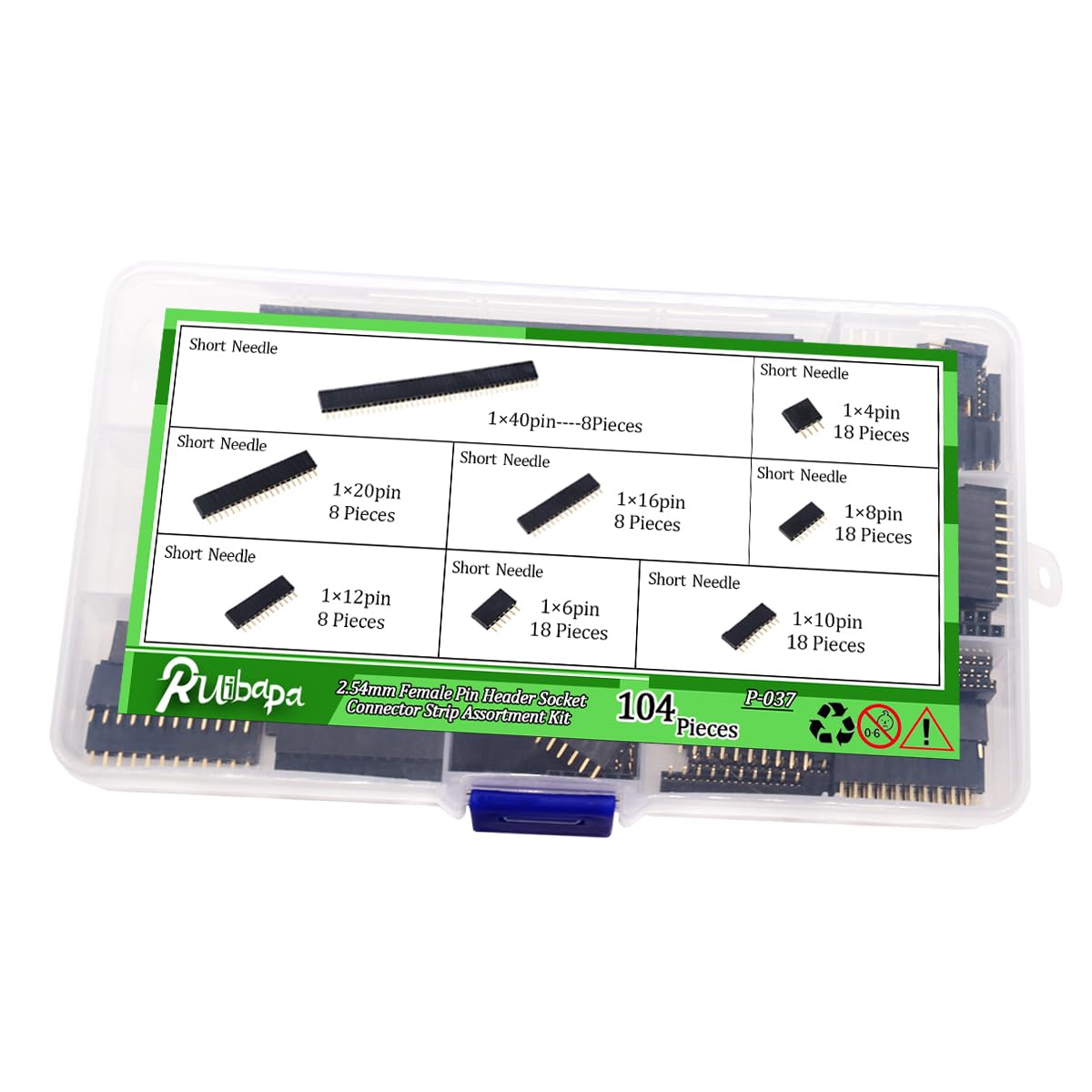 Snapklik.com : 2.54mm Female Pin Header Socket Connector Strip ...