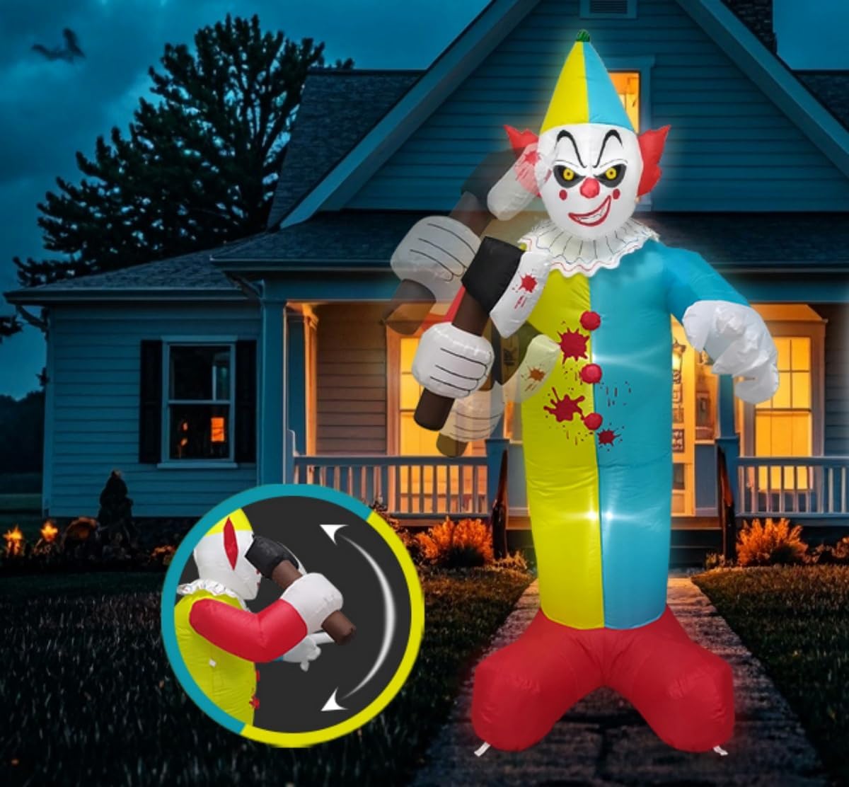 Amazon.com: ZMHQLPDZ 7 FT Halloween Inflatables Giant Outdoor ...