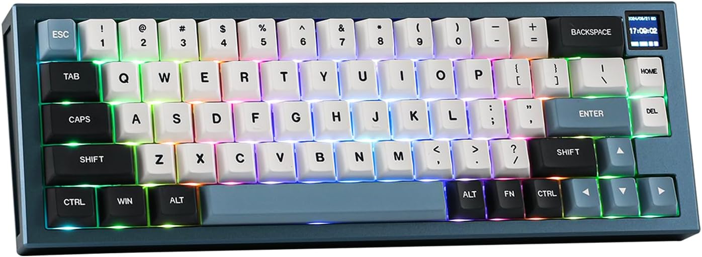 EPOMAKER MS68 VIA Wireless Gaming Keyboard with TFT Screen, 65% ...