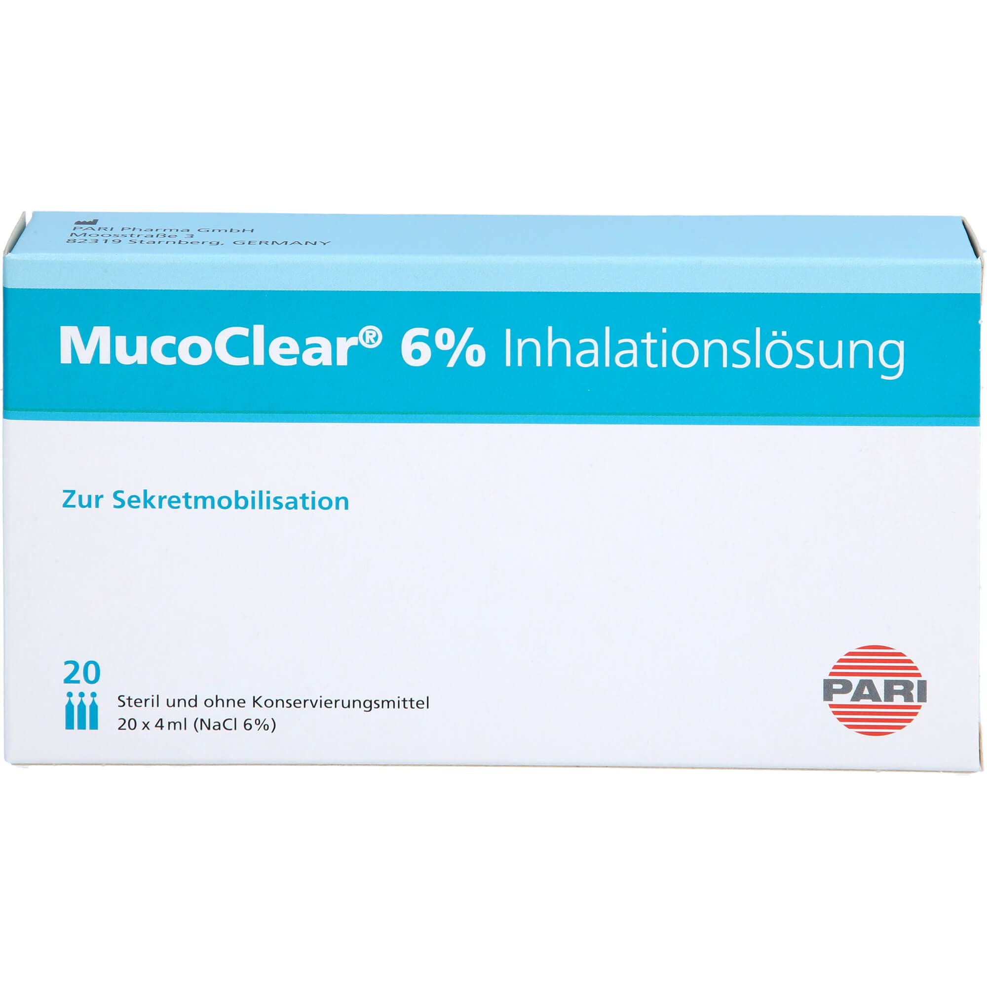 Buy PARI MucoClear 6% Inhalation Solution – Pack of 20 – Mucus & Easy ...