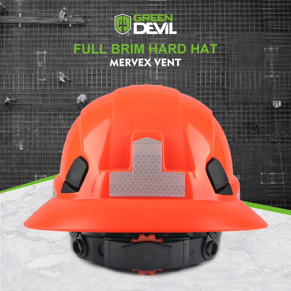 Snapklik.com : Full Brim Hard Hat Vented Construction Safety Helmet ...