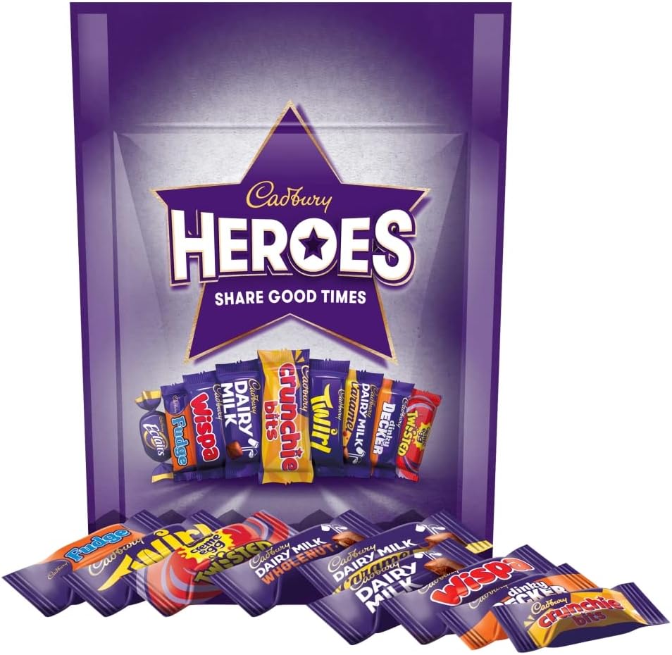 Cadbury Dairy Milk Heroes Pouch, 357g. Christmas, Stocking Filling, Big ...