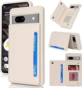 Amazon.com: iCoverCase Compatible with Google Pixel 7a Case with Card Holder, Wallet Phone Case ...