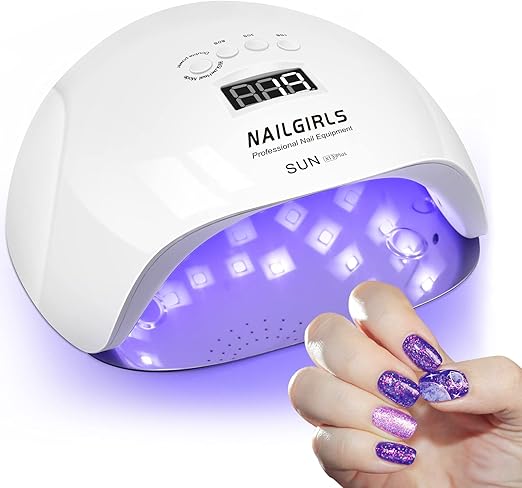 UV Nail Light, NAILGIRLS 150W UV Light for Nails Fast UV LED Nail Lamp Professional Nail Dryer ...