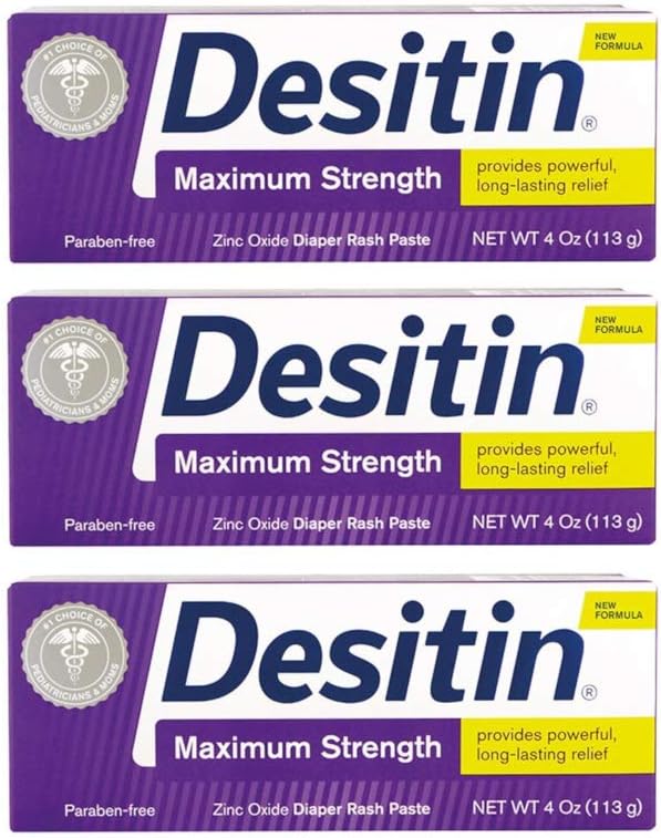 Amazon.com: DESITIN Maximum Strength Diaper Rash Paste 4 oz : Baby