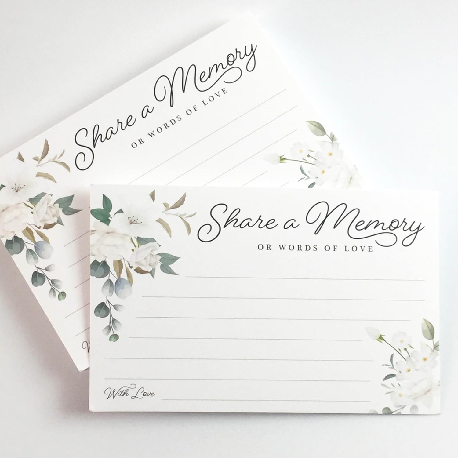 Amazon.com: Giftideaworkshop 50 Greenery Share A Memory Cards for ...