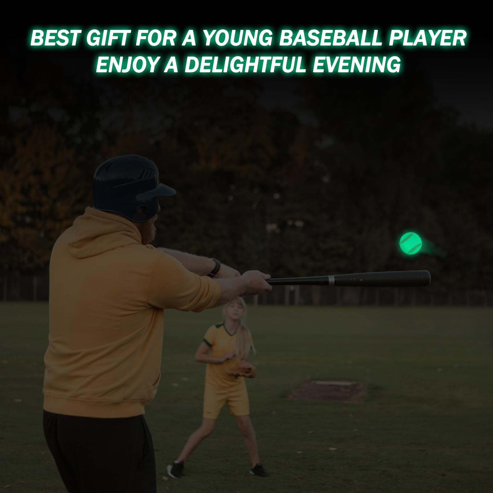 Snapklik.com : HolyElks Glow In The Dark Baseball 6 Pack, Light Up ...