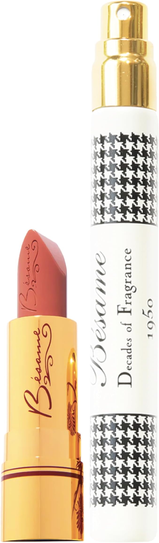 Amazon.com : BESAME Portrait Peach Lipstick & 1950 Womens Perfume Set ...