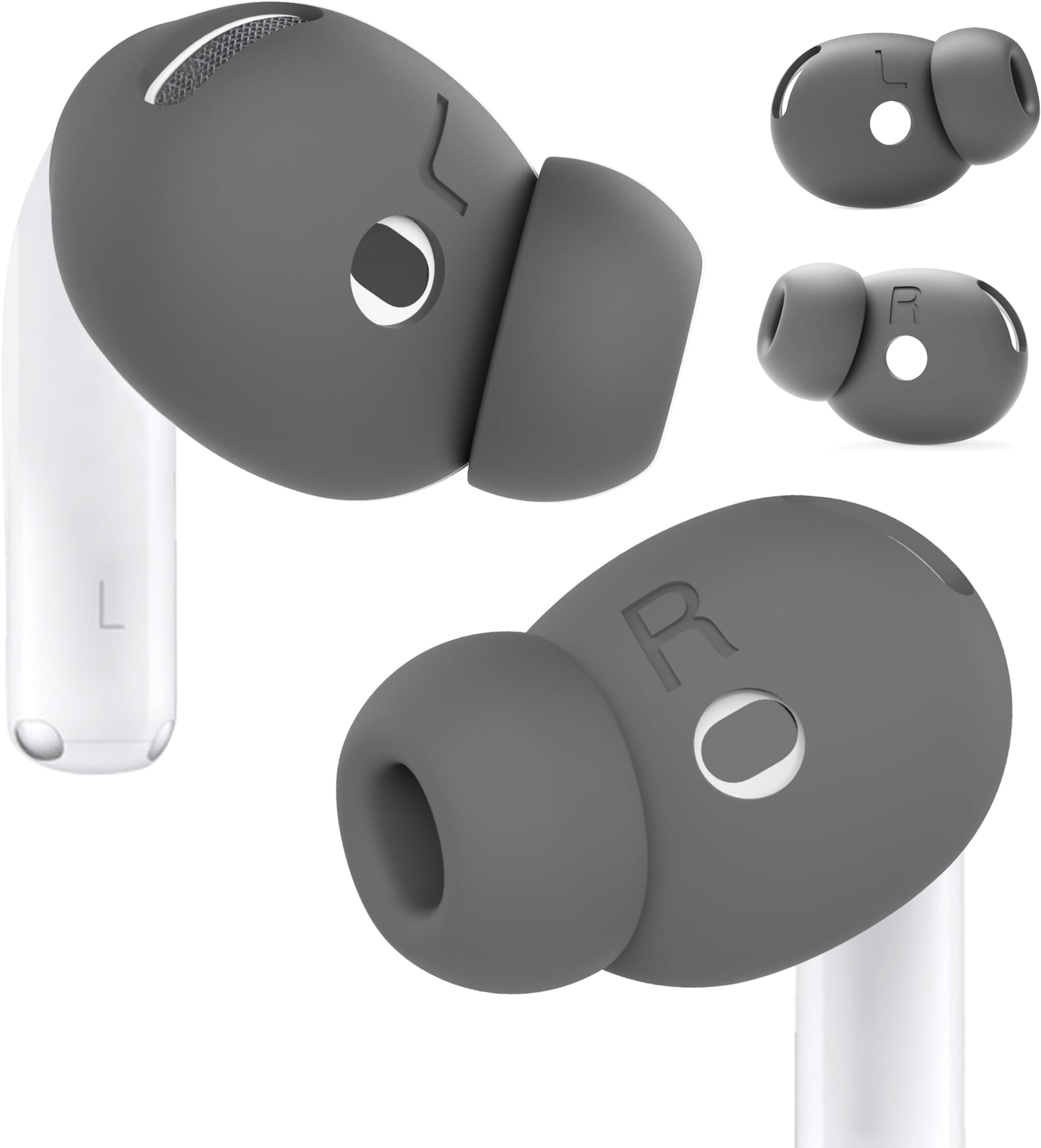 Amazon.com: DamonLight 2 Pairs Ear Tips for AirPods 4 Grip Silicone ...