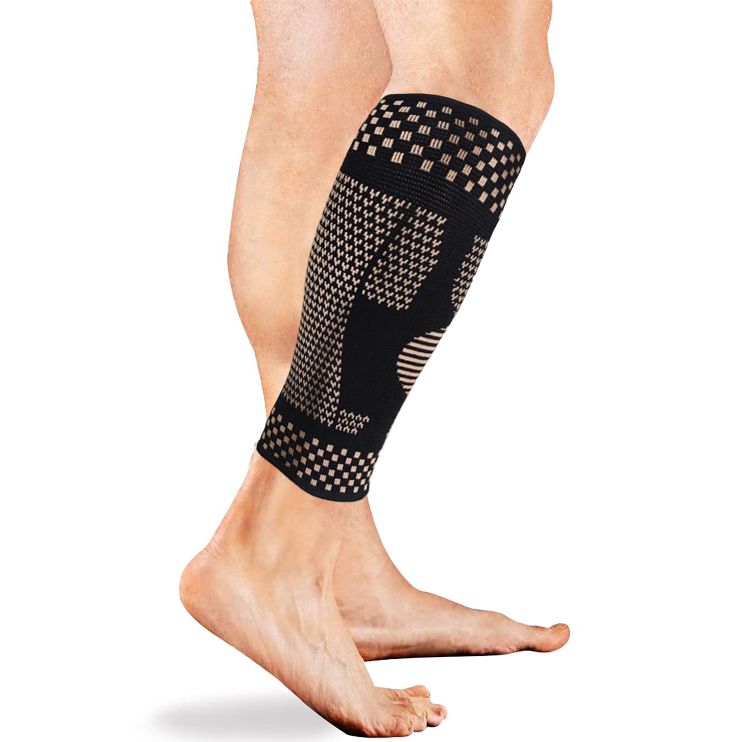 CFR Calf Sleeve Compression Support– Copper-Infused High-Performance ...