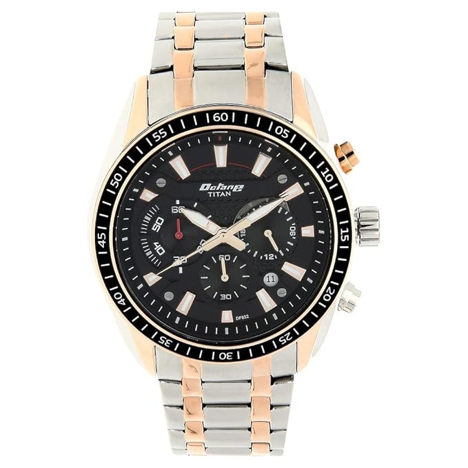Titan Octane Chronograph Black Dial Men's Watch -NM90077KM03 ...