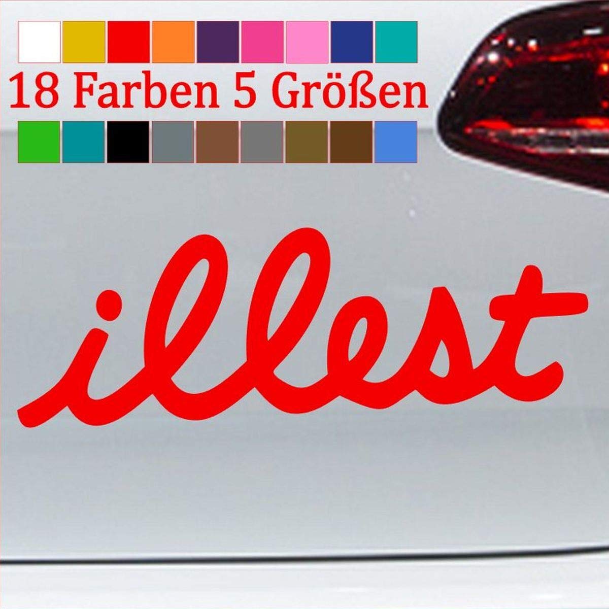 Red Illest Sticker