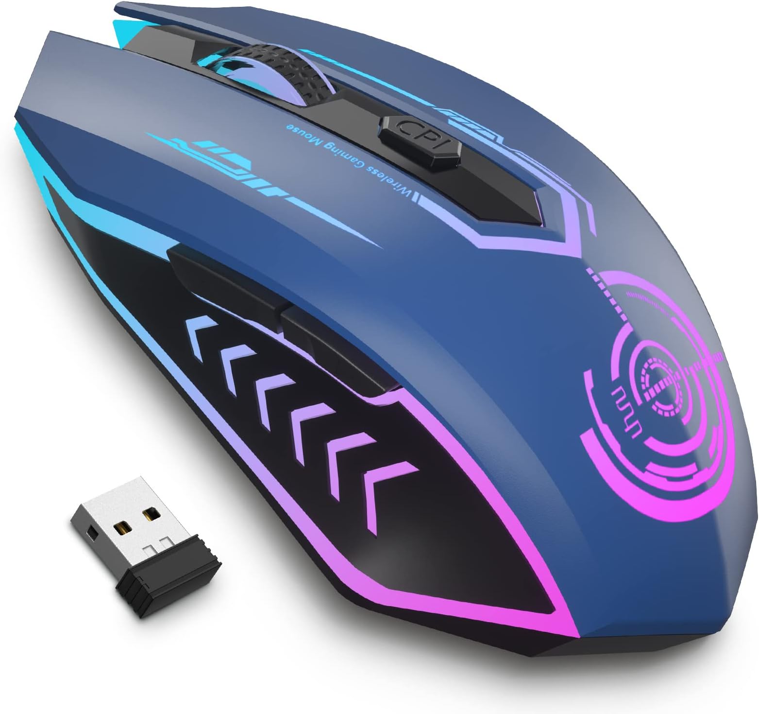 Amazon.com: UHURU Gaming Mouse, Wireless Gaming Mouse with 6 Buttons 7 ...