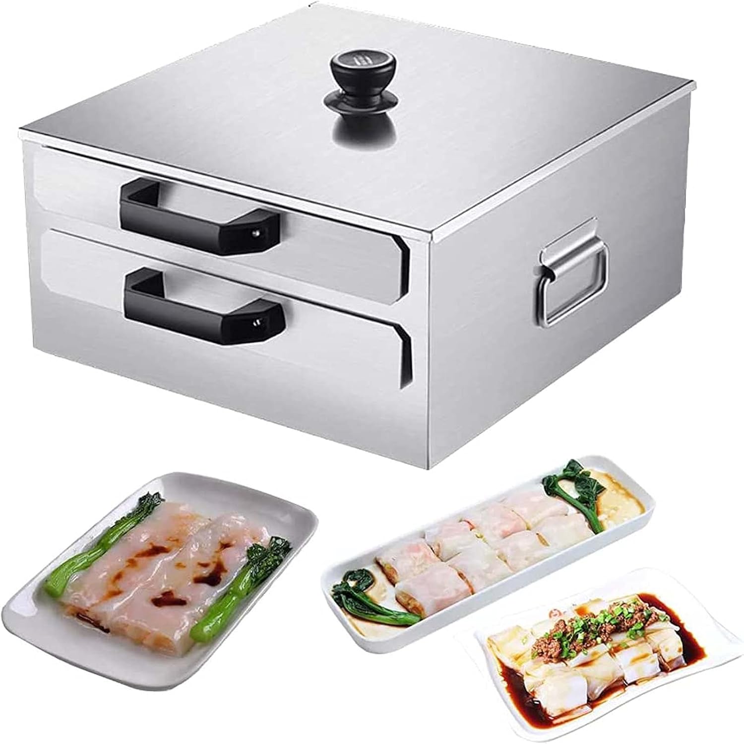 MytaYtCantonesian Rice Noodle Rolling Machine, Stainless Steel Steamed ...