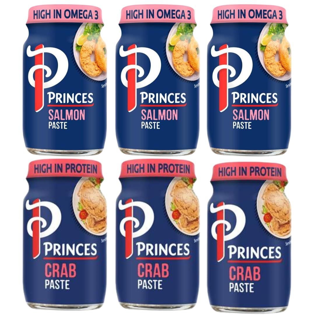 Sandwich Paste Bundle with Princes Crab Paste 75g x3 and Salmon Paste ...