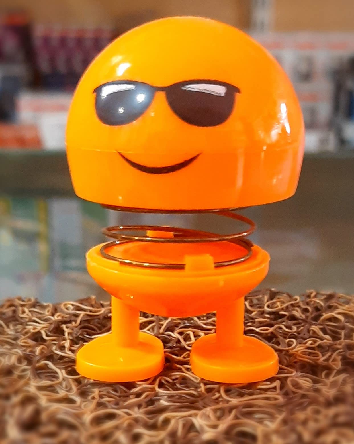 Buy sri Cars - Car Dashboard Emoji Doll 2 nos, Shaking Head Funny ...