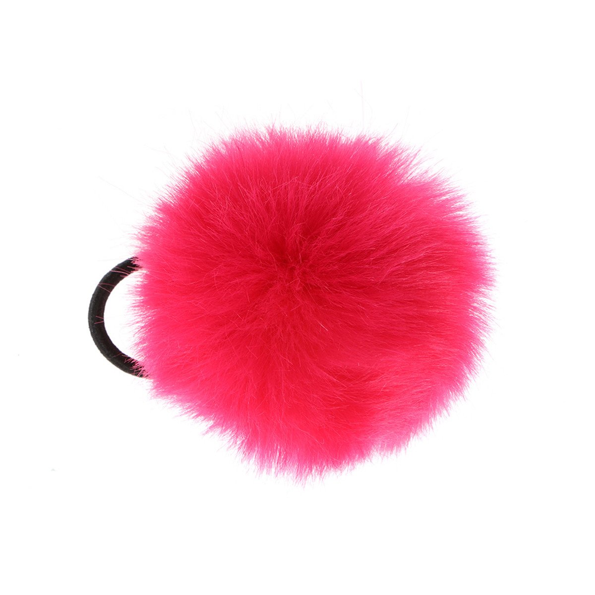 Amazon.com : LKXHarleya 2pcs Hair Ties Pom Pom Elastic Hair Rope Flurry ...