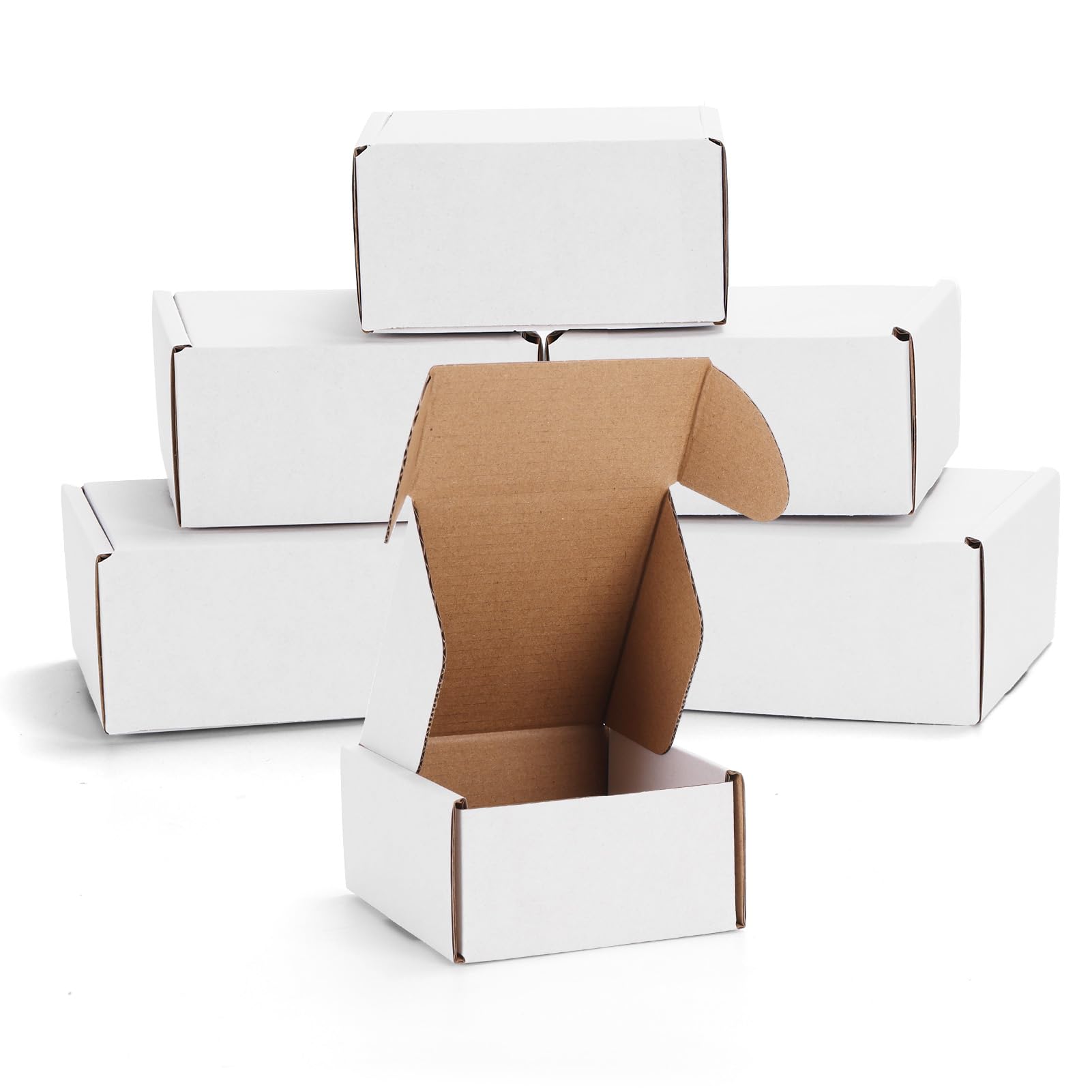 Amazon.com: Wtrgas White 4x4x2 Shipping Mailing Boxes Set of 6 ...