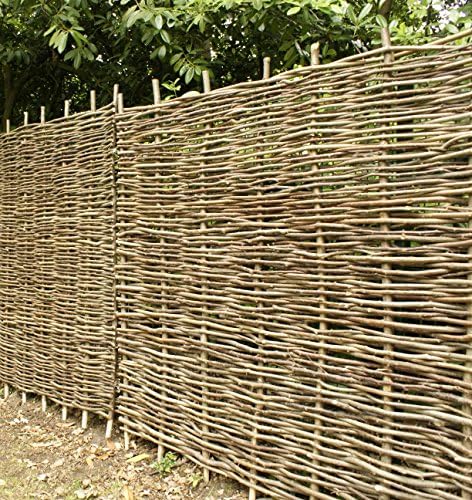 Papillon 5 Pack Premium Hazel Hurdle Garden Fence Panels Wattle Fencing ...