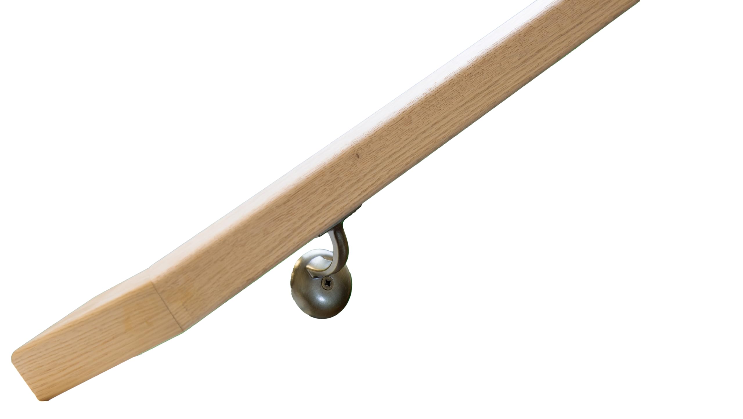 Modern California-Angle Red Oak Handrail Kit with 135° Angle Returns ...