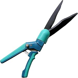 FORBICE PER ERBA GIREVOLE PROFESSIONALE TAGLIAERBA RASAERBA GIARDINO POTATURA : Amazon.it ...