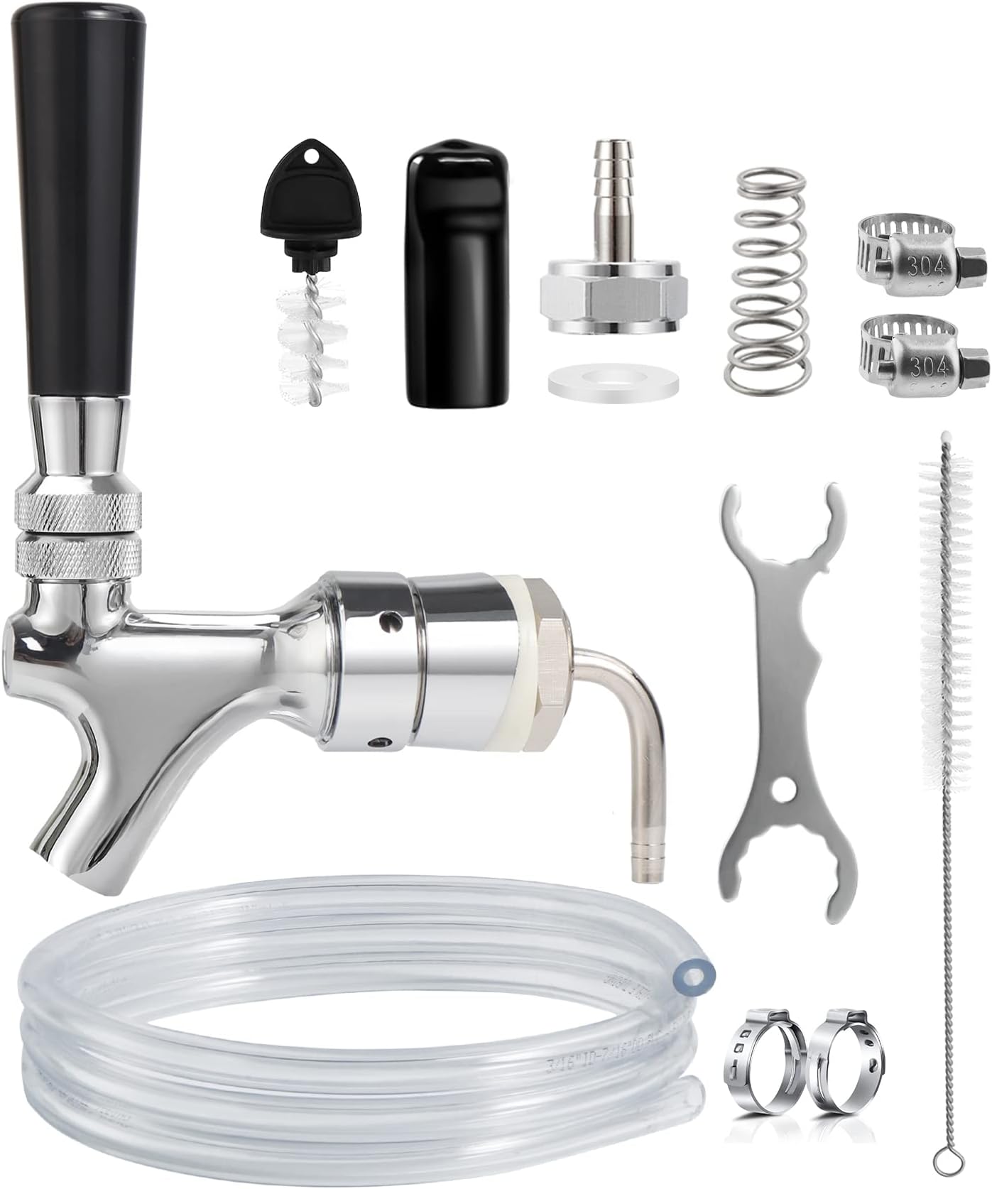 Amazon.com: Single Tap Stainless Steel Beer Tower - LUCKEG Brand 3 inch ...
