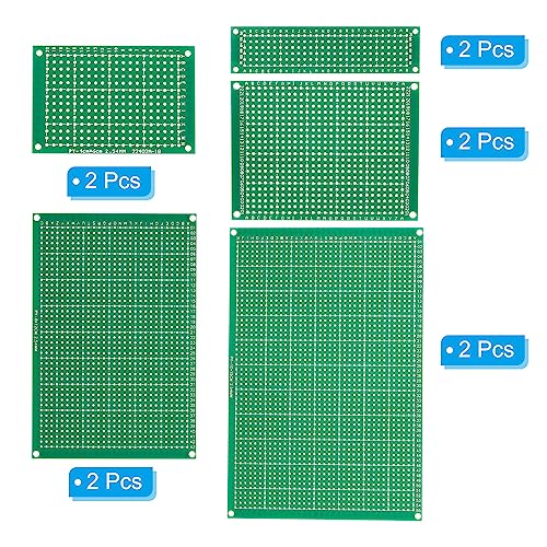 PATIKIL PCB Board Circuit, 10 Pcs Prototype Perfboard Solder Boards for ...