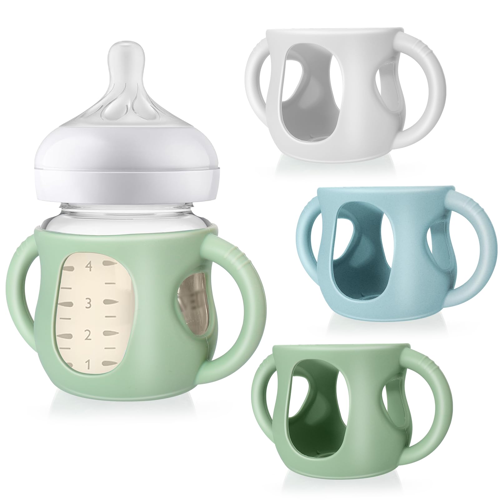 Amazon.com : Juome Silicone Sleeves with Handles for Avent Natural ...