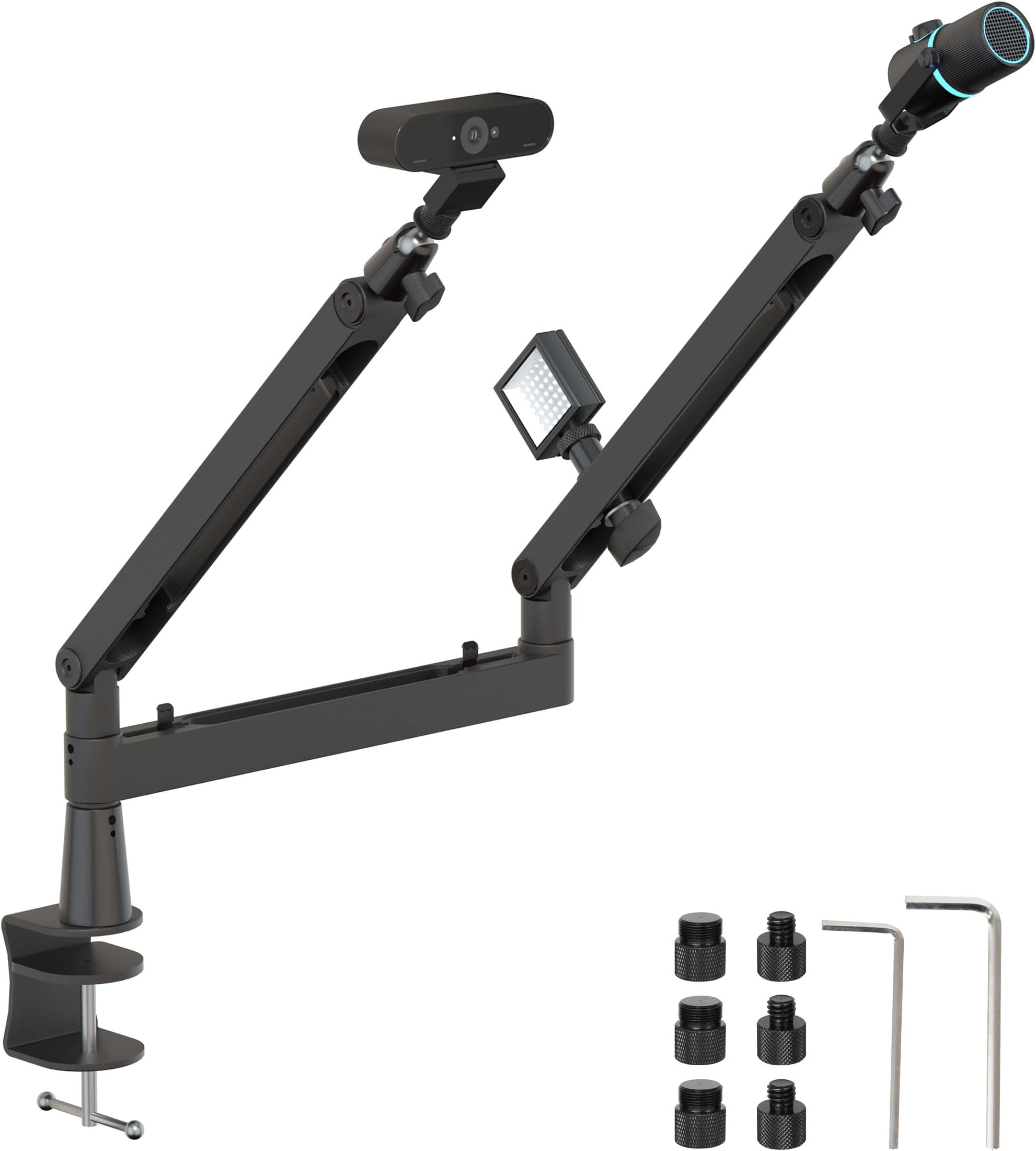 Amazon.com: FIFINE Low Profile Boom Arm Mic Stand, Microphone Arm Stand ...