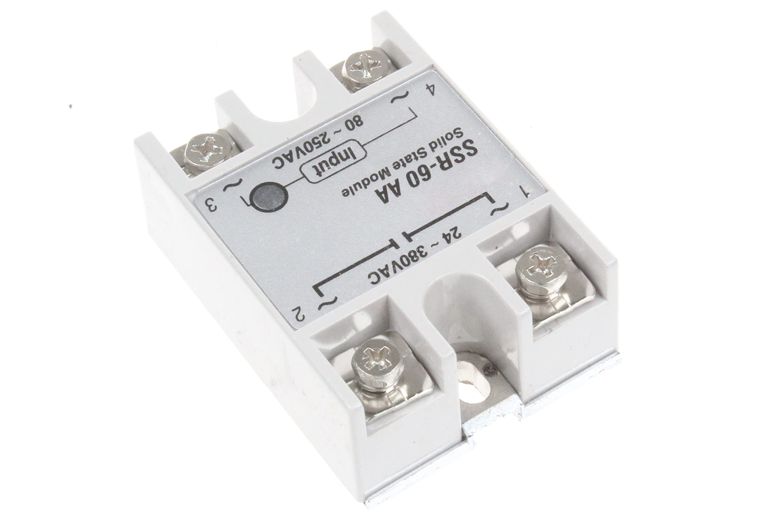 Snapklik.com : 60A Single Phase Contactless Mute Solid State Relay AC ...