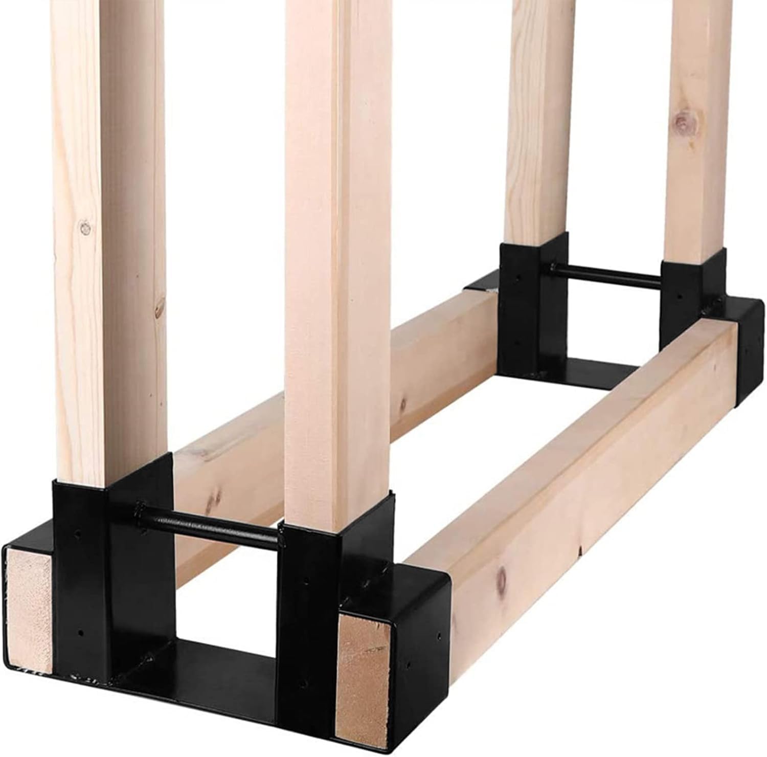 ITHWIU Firewood Rack 2PCS Outdoor Freely Create Firewood Storage Rack ...